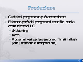 Introduzione ai Learning Object | PPT | Computing | Technology & Computing