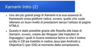 Introduzione a Xamarin | PPT