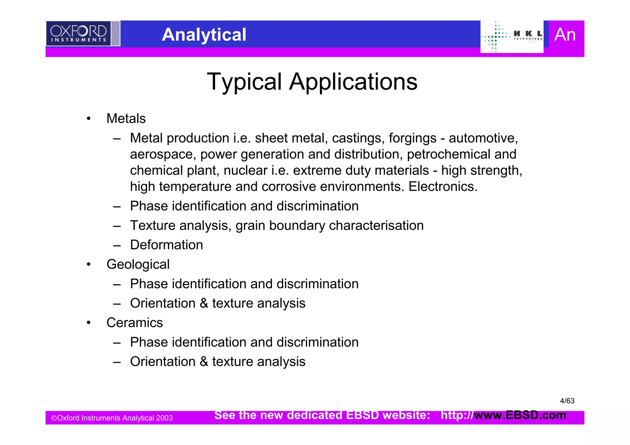 Introduction to EBSD | PDF