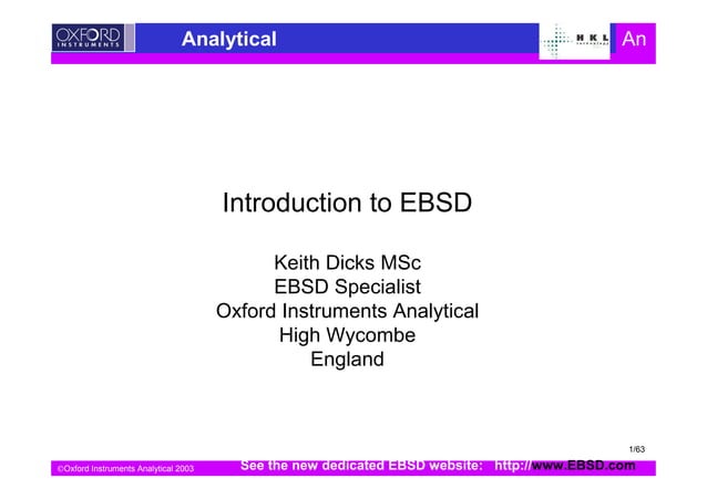 Introduction to EBSD | PDF | Chemistry | Science