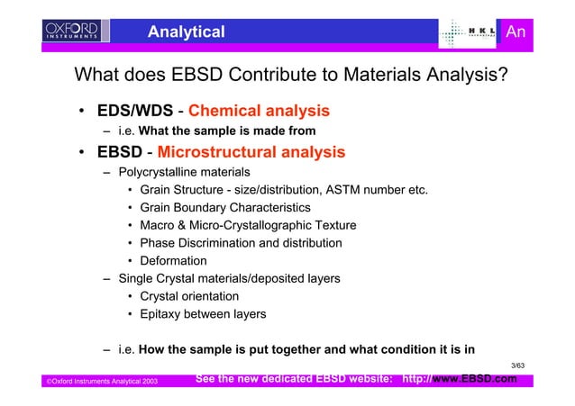 Introduction to EBSD | PDF | Chemistry | Science