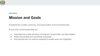 Introduction to the Environmental Data Initiative (EDI) | PPT