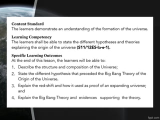 Origin of the Universe and the Solar System | PPT