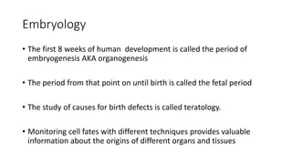 Intro embryology (1) | PPTX
