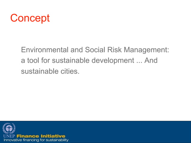 ENVIRONMENTAL AND SOCIAL RISK MANAGEMENT FOR SUSTAINABLE CITIES | PDF ...