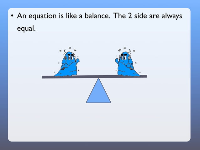 Introduction to Equations Notes | PPT