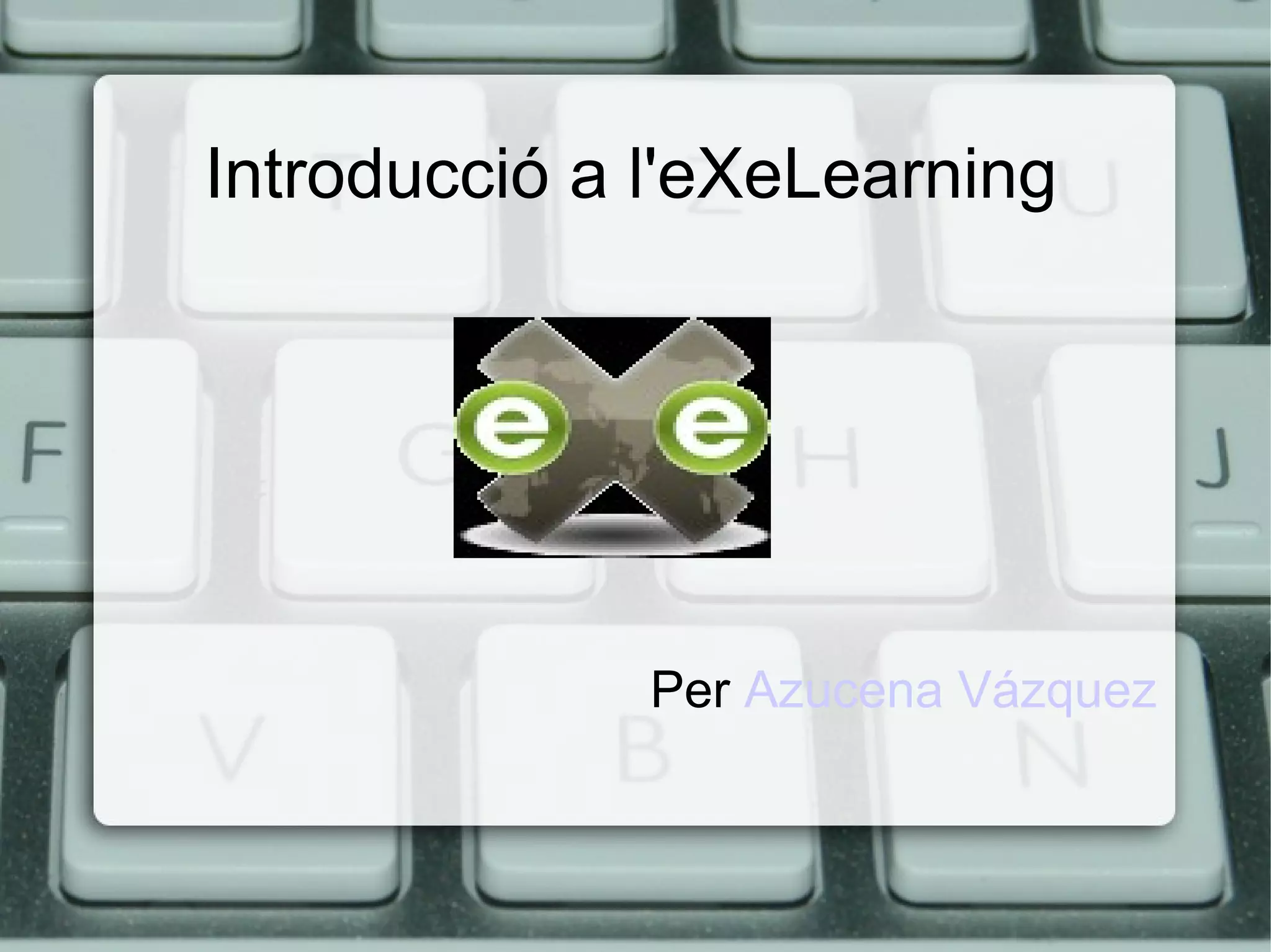 Introducció a l'eXeLearning | PDF