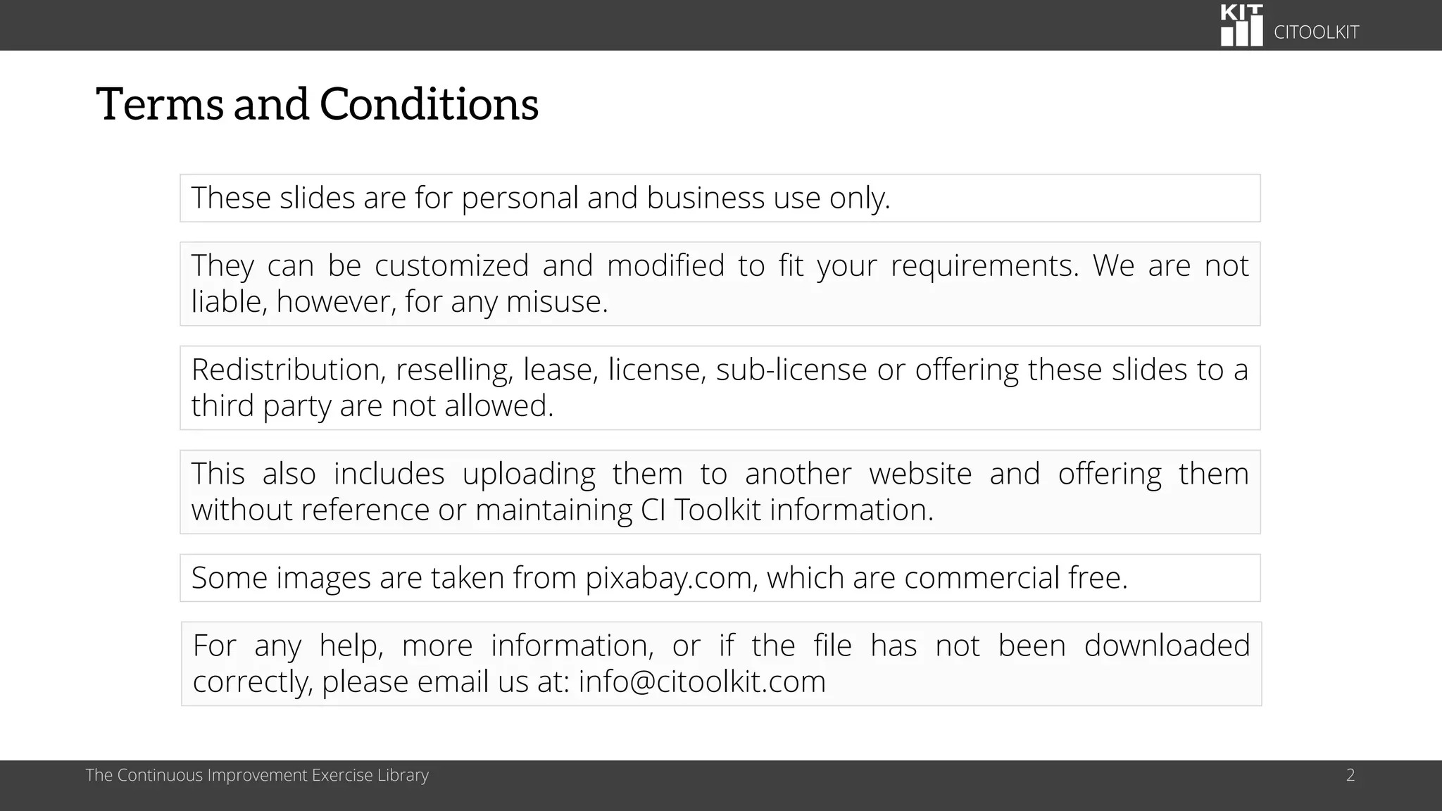 The Continuous Improvement Exercise Library | PDF