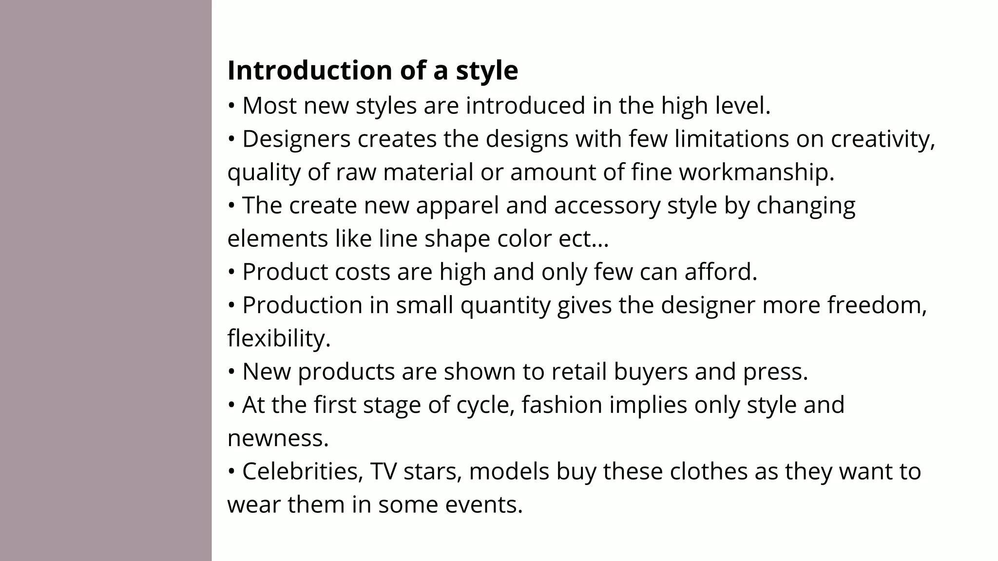 INTRODUCTION TO FASHION | PPTX