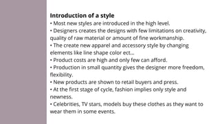 INTRODUCTION TO FASHION | PPTX