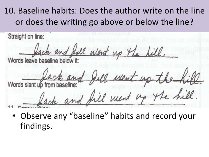 CSI Handwriting Analysis CSI Handwriting Analysis