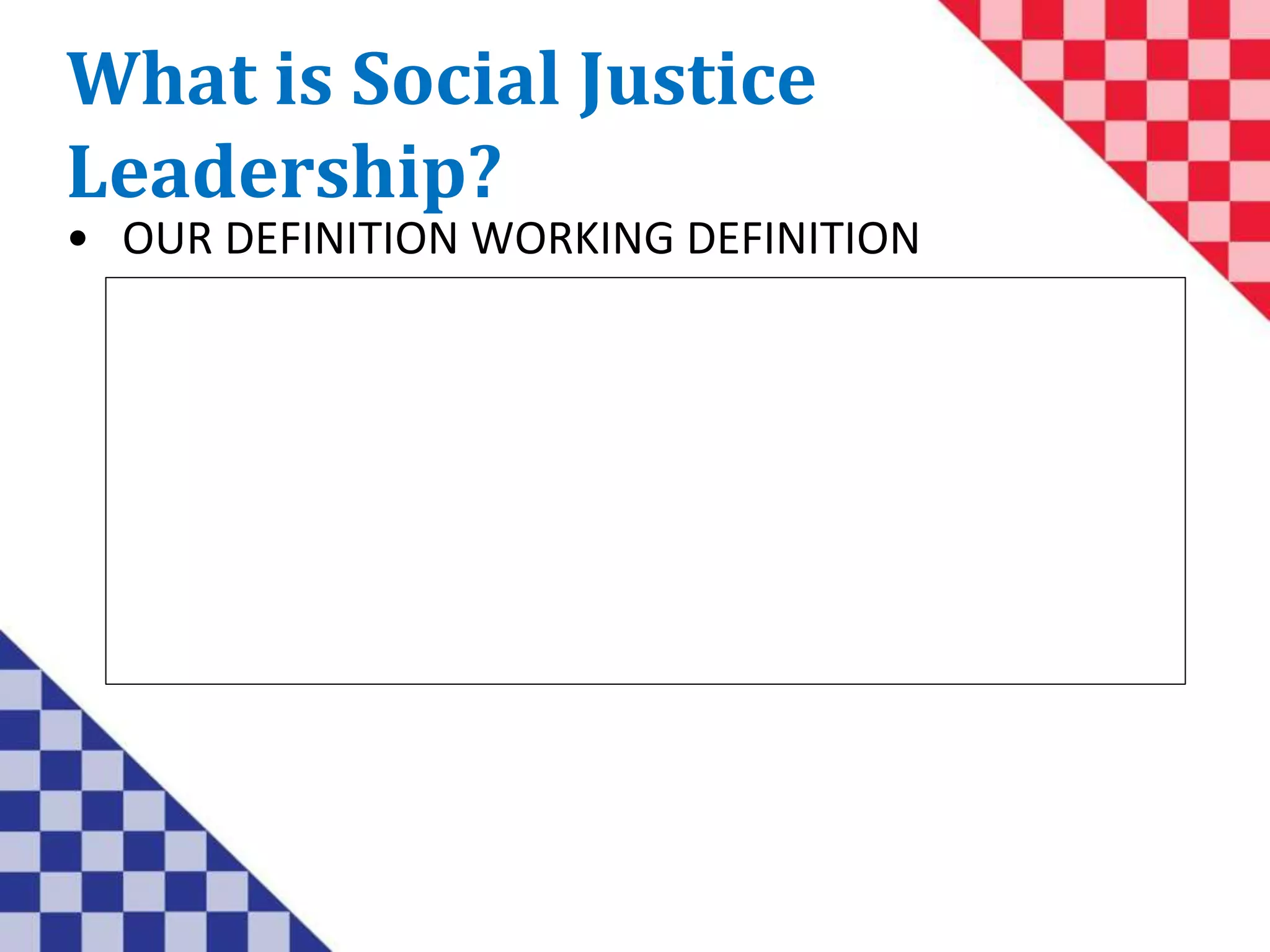Intro for Social Justice Leadership Series | PPTX