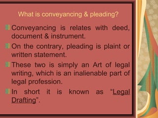 Law of Conveyancing (Criminal)-Intro, GD & FIR by RaisuL Islam Sourav, DIU. | PPT