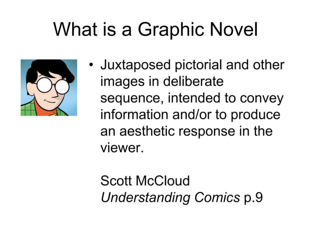 Introduction to graphic novels | PPTX