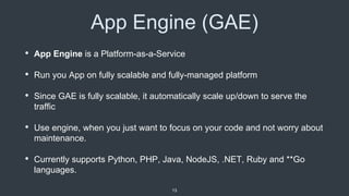 Introduction to Google Cloud Services / Platforms | PPTX