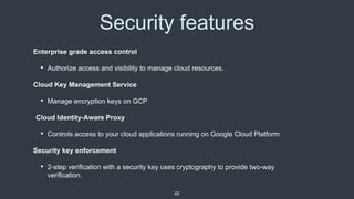 Introduction to Google Cloud Services / Platforms | PPTX