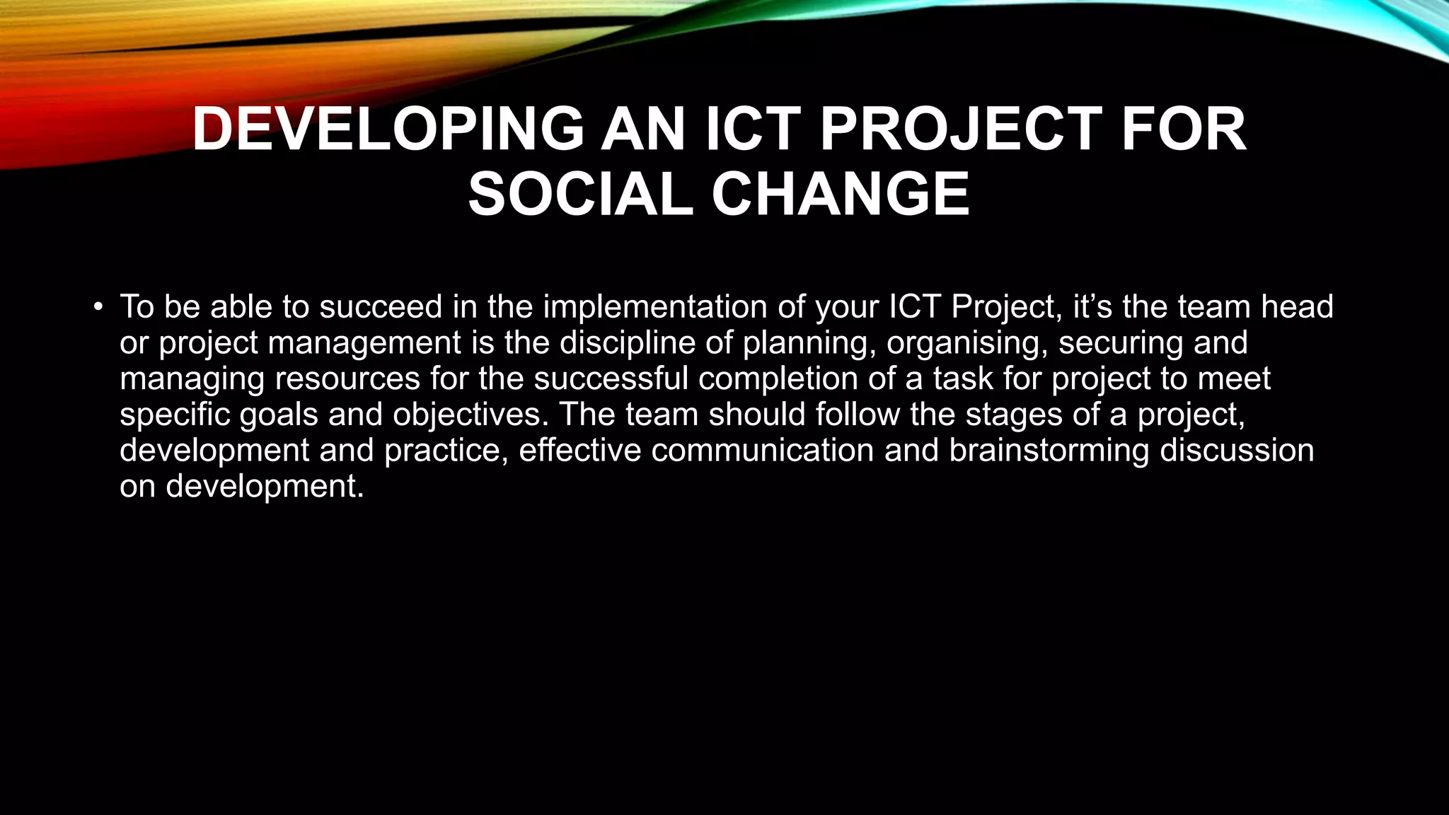 Intrographics and ict projects | PPT
