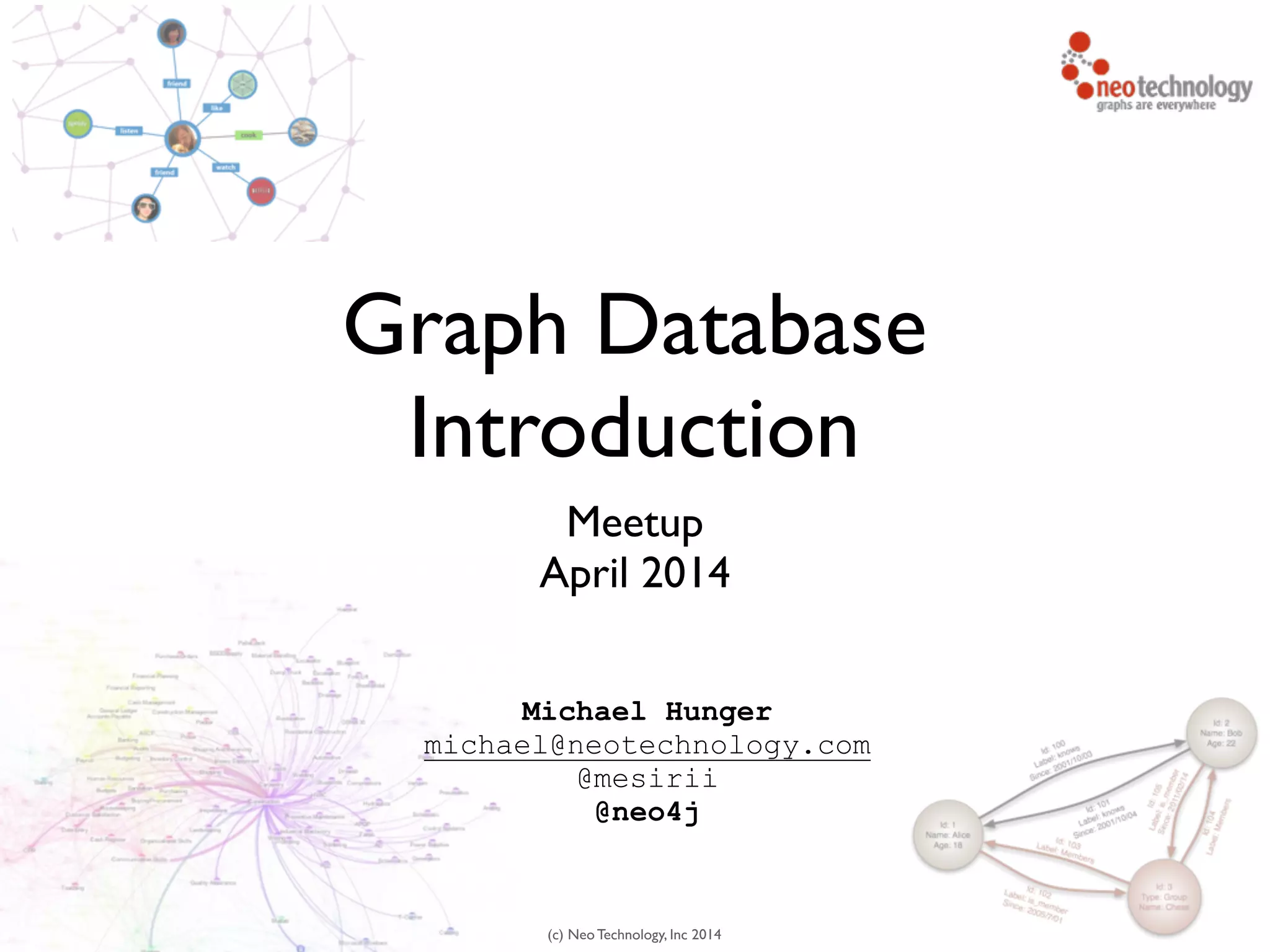 Intro to Graphs and Neo4j | PDF