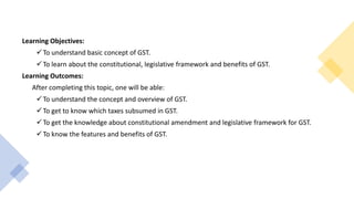 Introduction of GST | PPTX