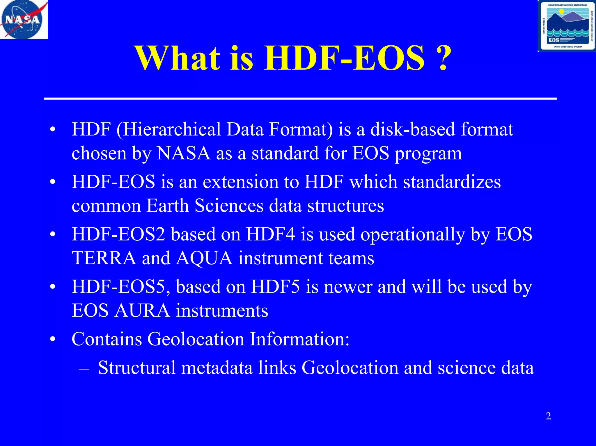 The HDF-EOS5 Tutorial | PPT | Free Download