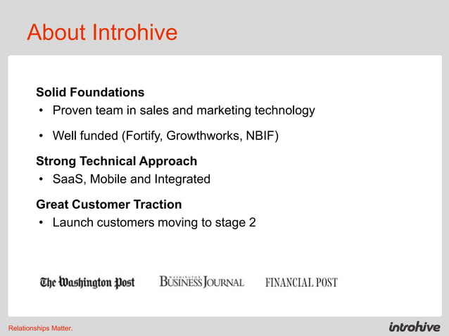 Introhive overview presentation | PPT