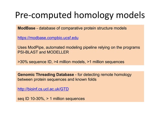 Intro to homology modeling | PPT