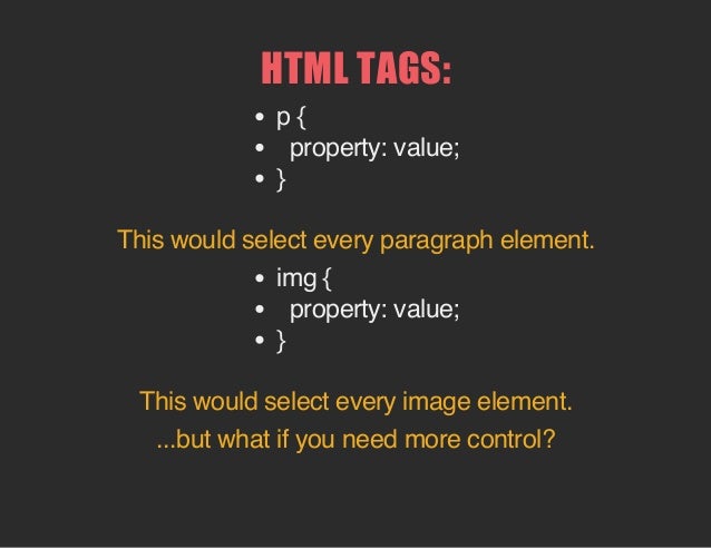 Intro to HTML and CSS - Class 2 Slides