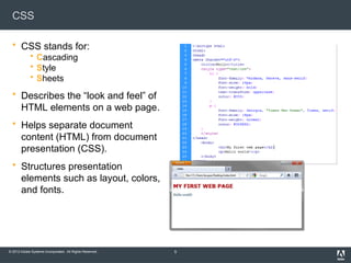 introduction to_HTML_CSS_presentationpreso.ppt