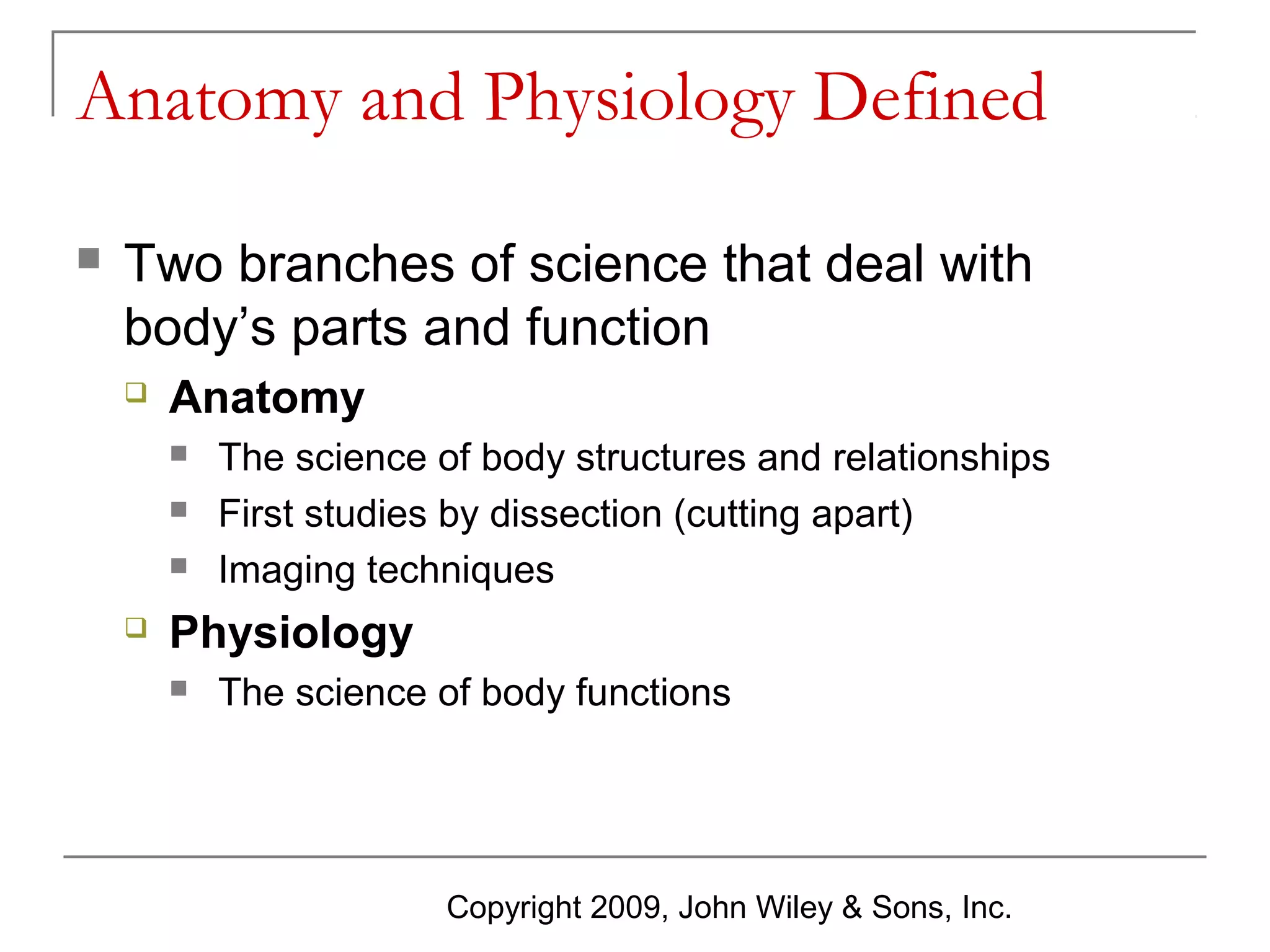 Anatomy and Physiology | PPT