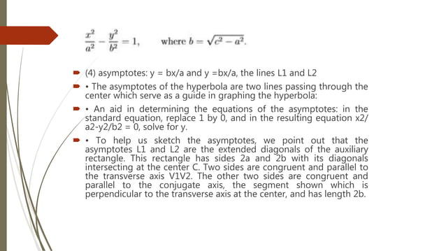 Hyperbola (Introduction) | PPTX | Physics | Science