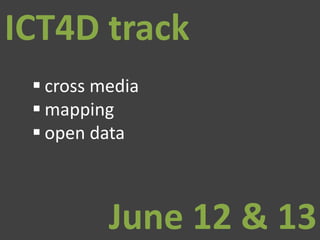 Intro ict4dtrack wissenbach | PPTX