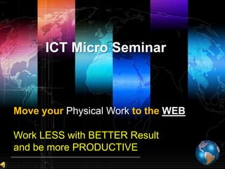 Intro Ict Micro Seminar Erik Voice | PPTX | Internet | Computing