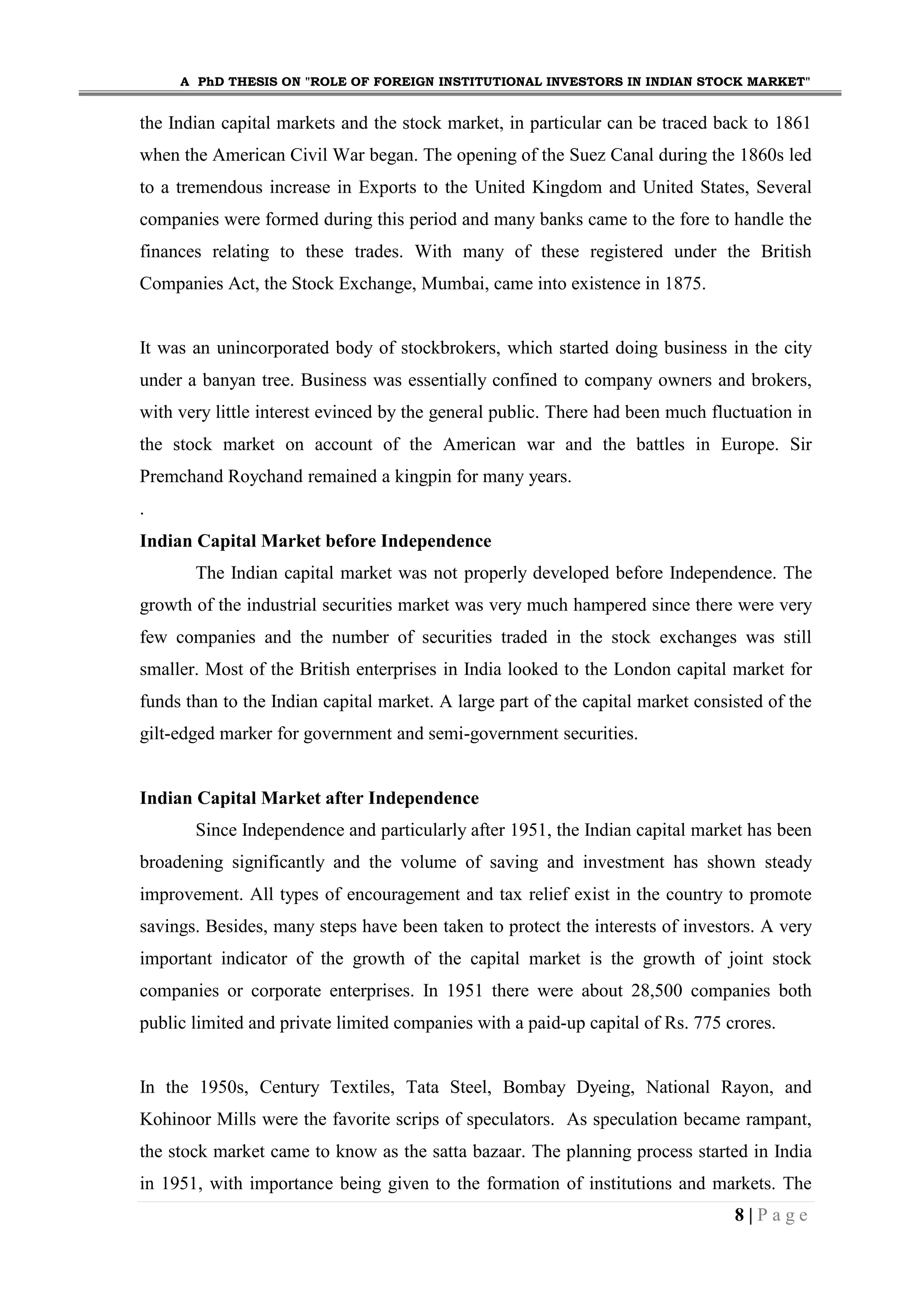 Intro indian capital market | PDF