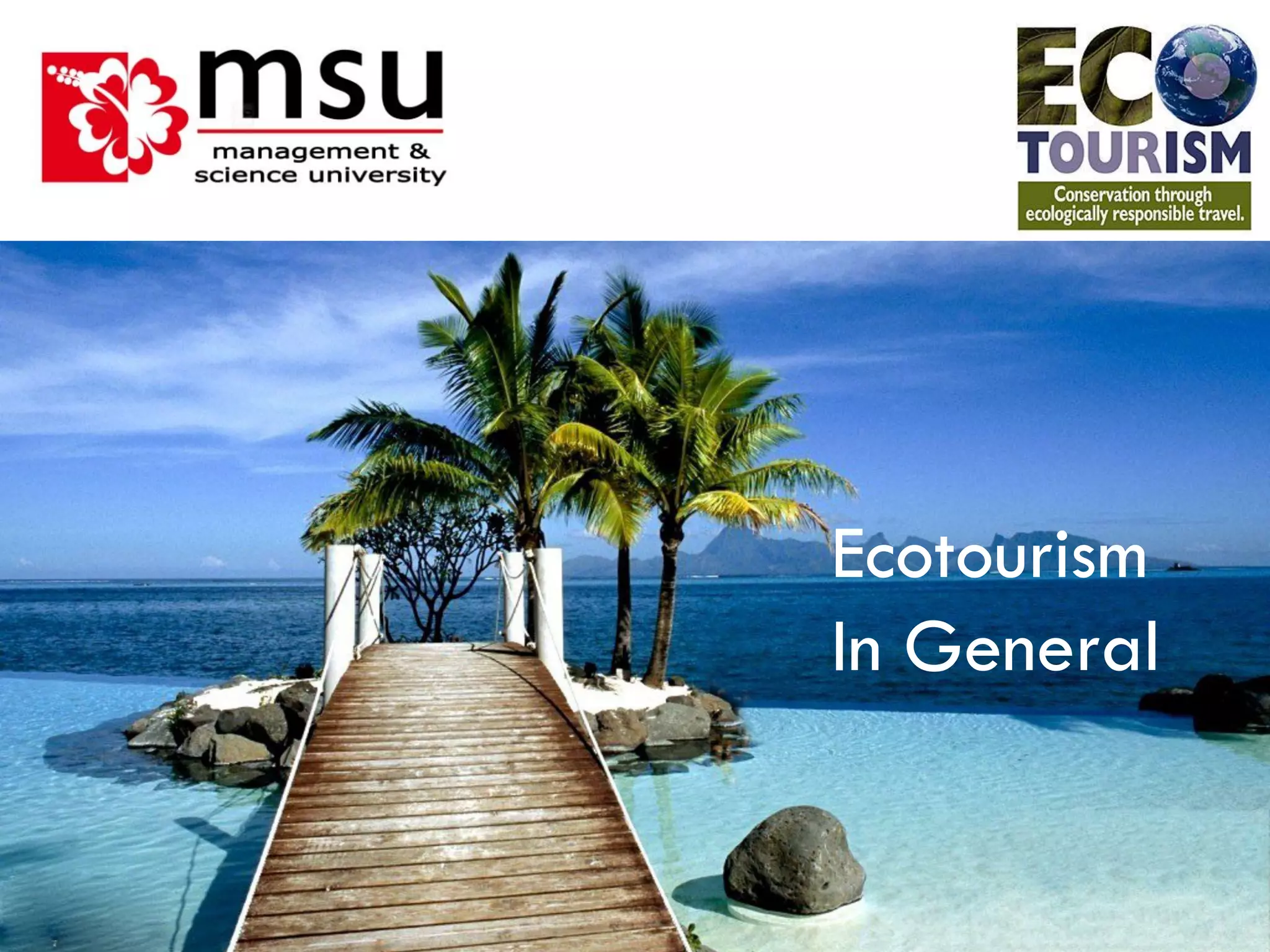 Intro in Eco Tourism | PPT