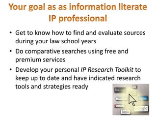 Introduction to IP Research Tools & Strategies | PPTX