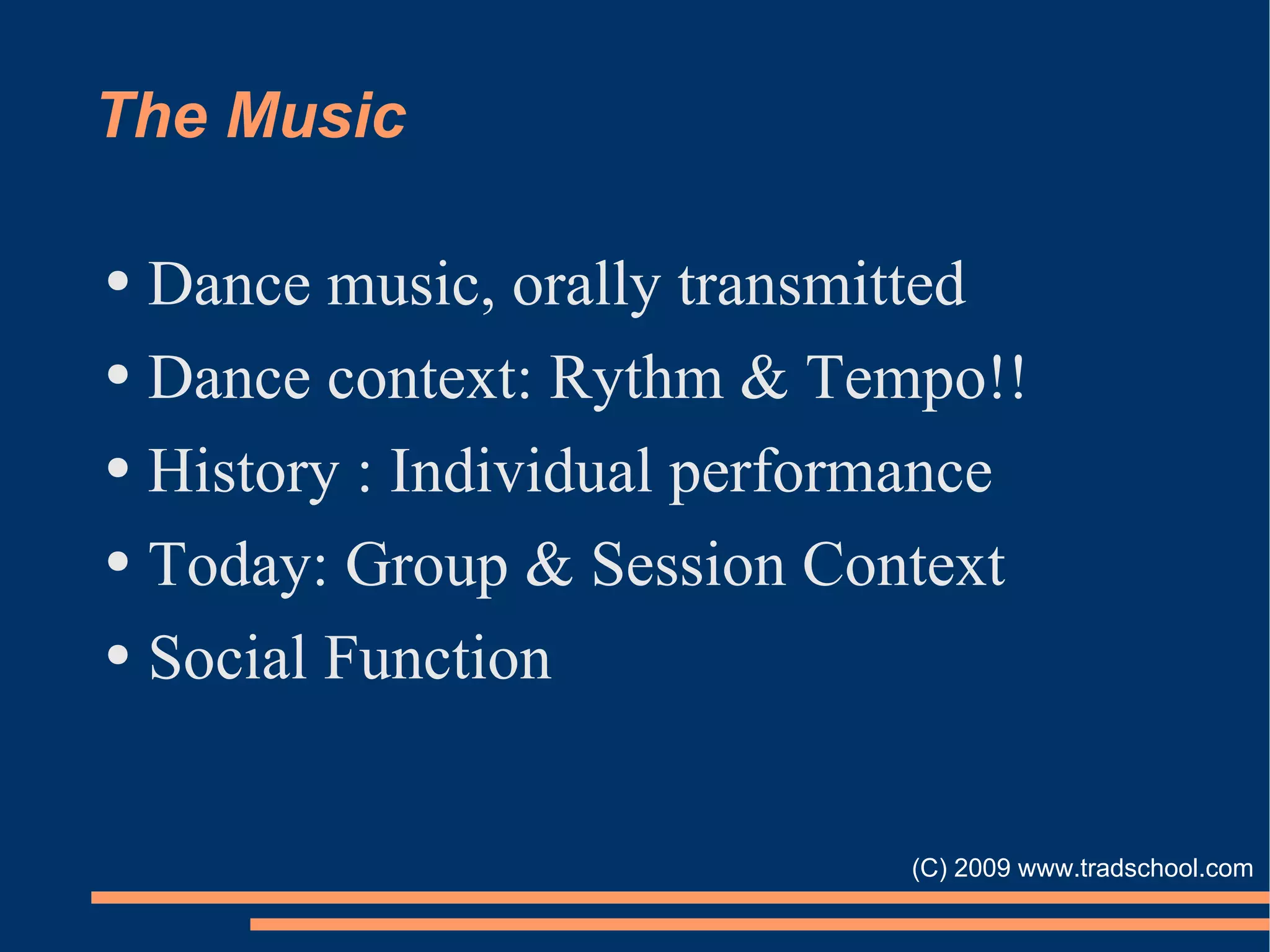 Introduction to Irish Traditional Music with Tradschool | ODP