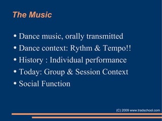 Introduction to Irish Traditional Music with Tradschool | ODP