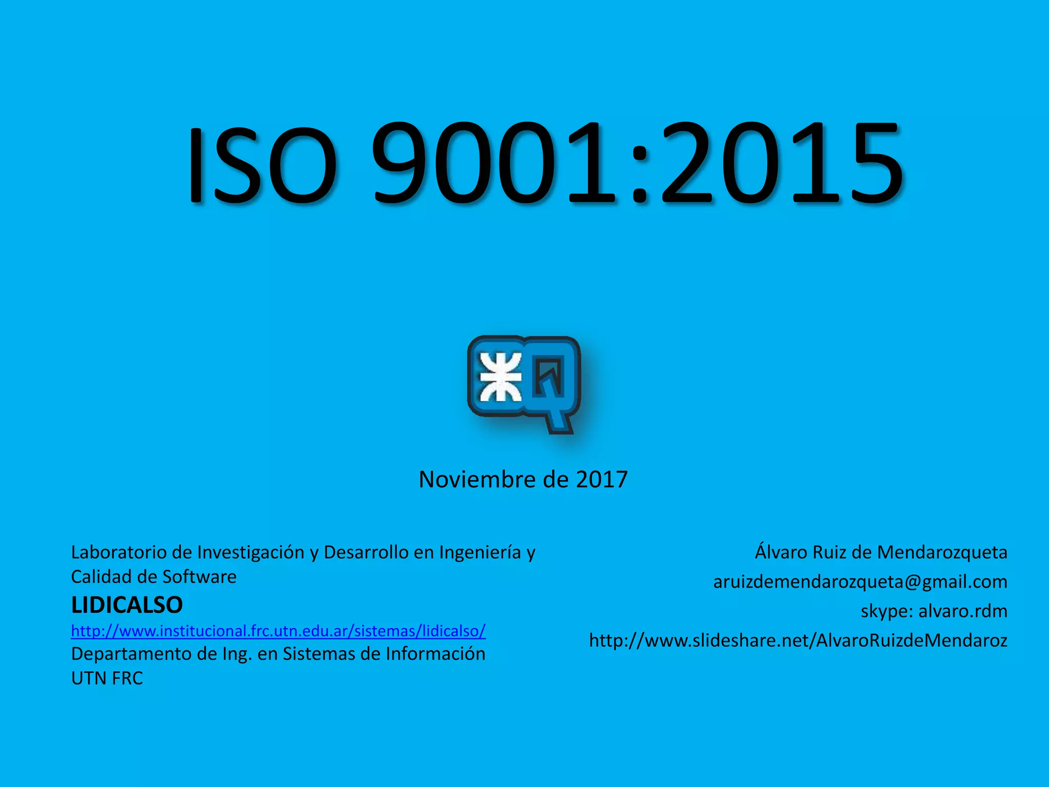Guía visual para la ISO 9001:2015 | PPT