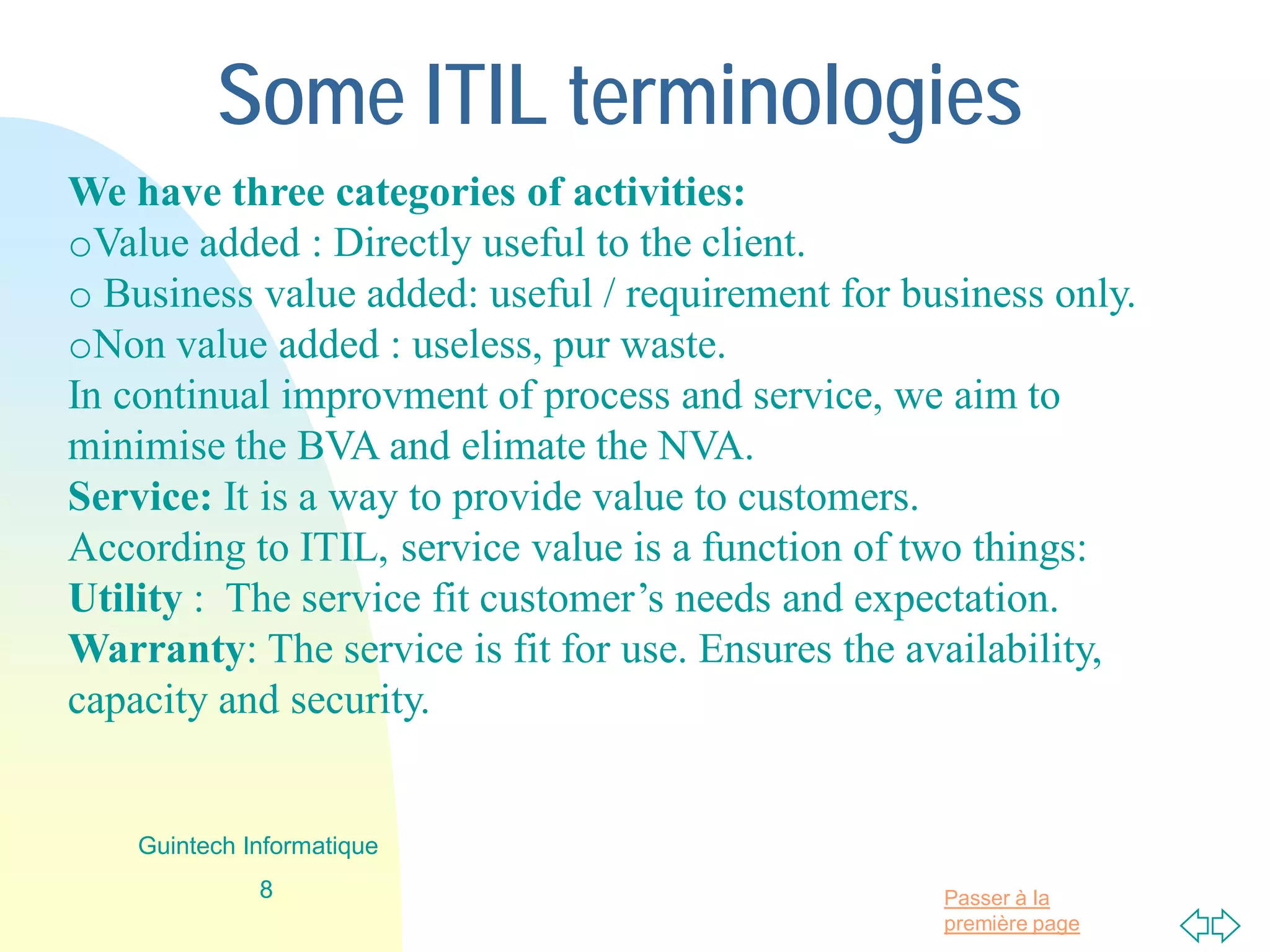 Introduction to ITIL | PPT