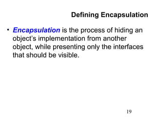encapsulation and abstraction | PPT