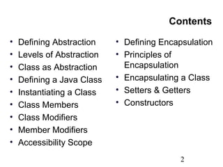 encapsulation and abstraction | PPT