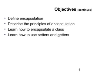 encapsulation and abstraction | PPT