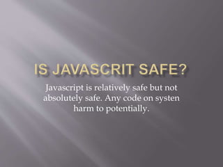 Introduction To JavaScript | PPT