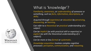 Introduction to Knowledge Management | PPT