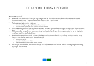 Intro til kvalitetsledelse og ISO-certificering | PPT