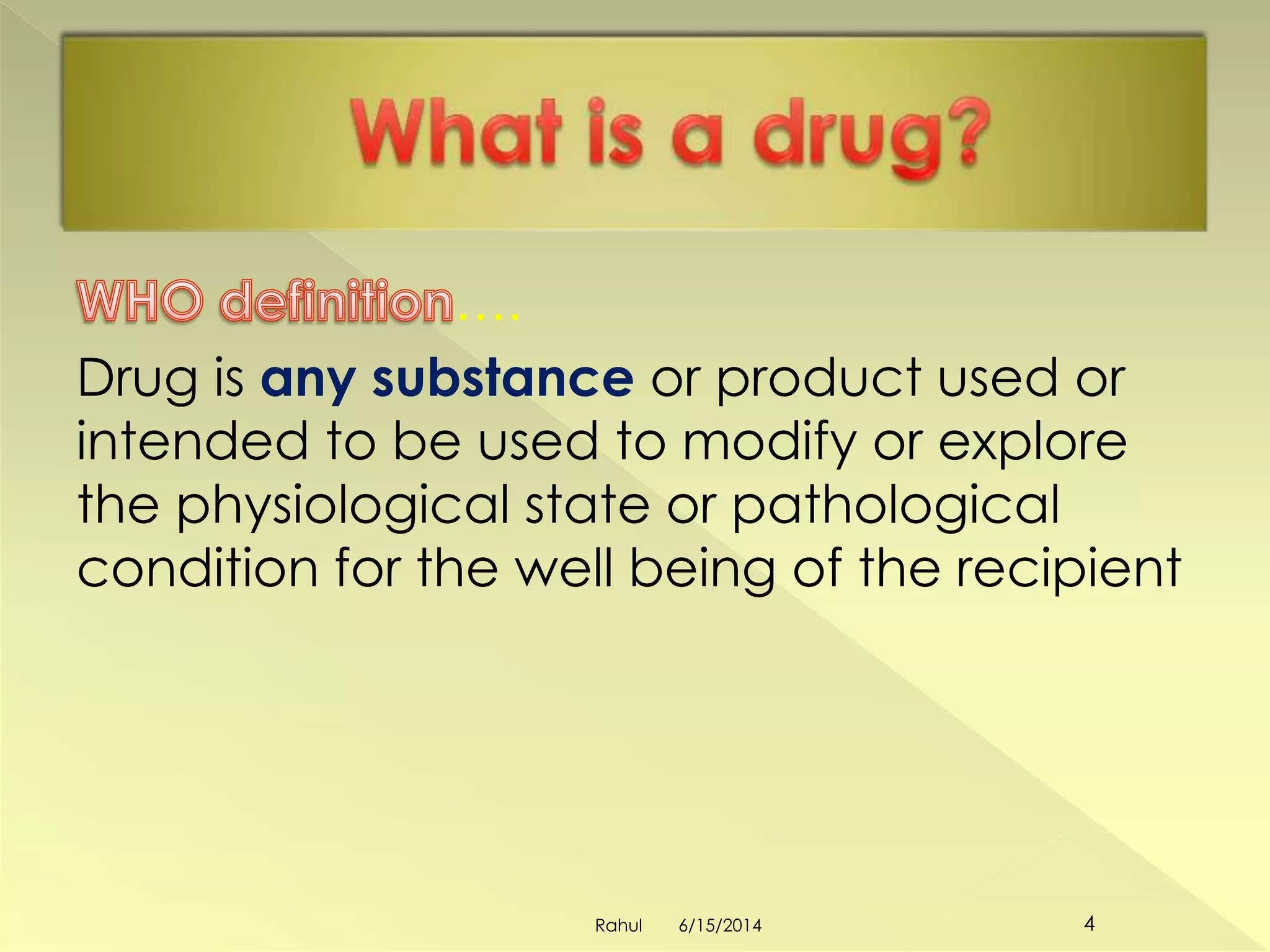 Introduction to pharmacology and sources of drugs:Dr Rahul Kunkulol's ...