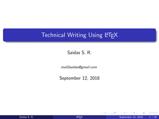 Introduction to LaTex | PDF