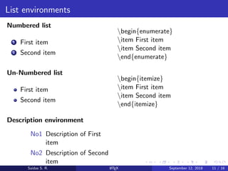 Introduction to LaTex | PDF