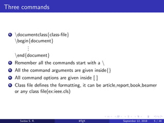 Introduction to LaTex | PDF | Desktop Publishing | Computer Software and Applications