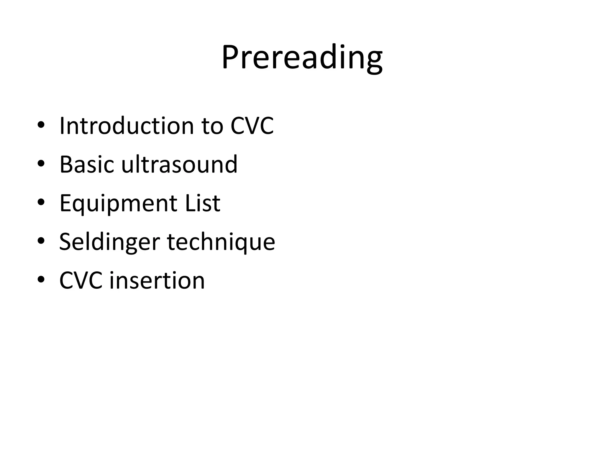 CVC Workshop (short) | PPTX | Blood Disorders | Diseases and Conditions